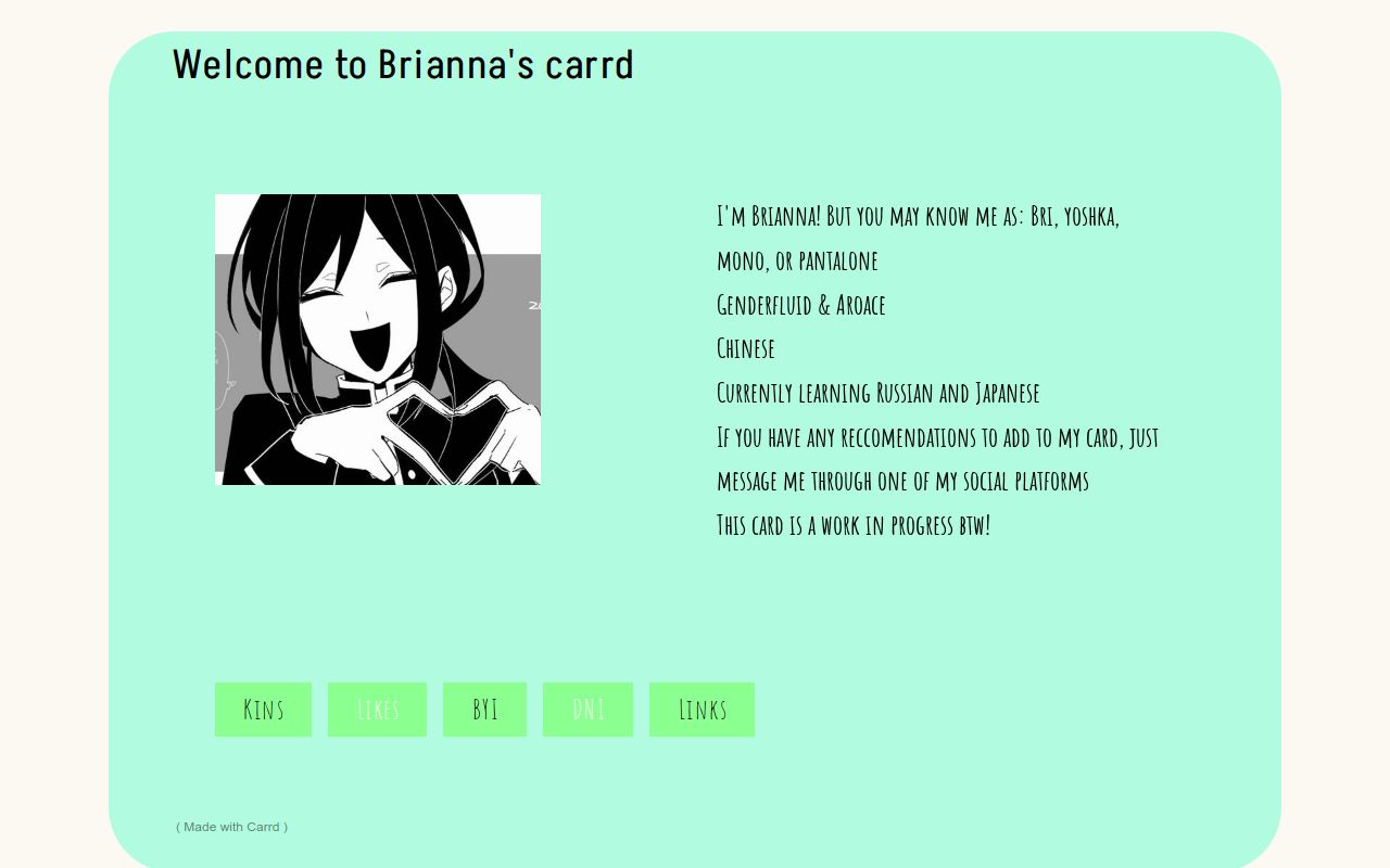 Brianna's card